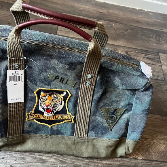 Polo Ralph Lauren | Bags | Polo Ralph Lauren Tigerpatch Camo Canvas Freedom Seekers Duffel Bag ...